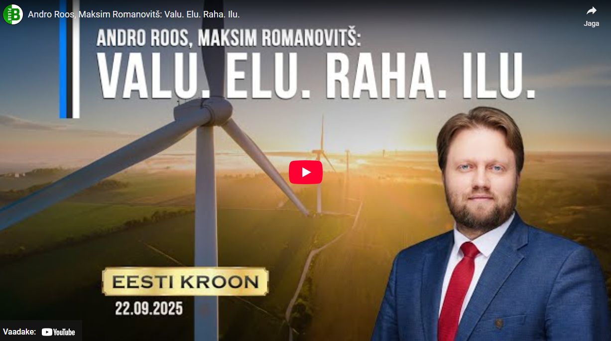 Andro Roos, Maksim Romanovitš: Valu. Elu. Raha. Ilu. | Plaan B
